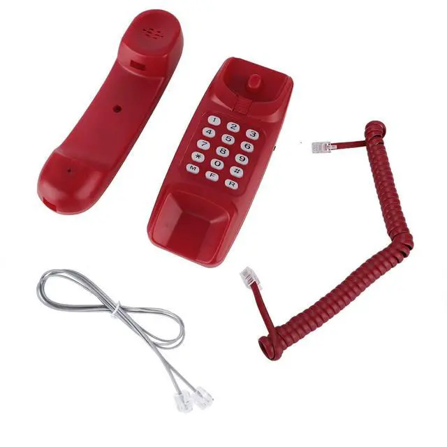 Corded Phone Wall Mount, Old Retro Desk Landline Telephone Wired Wall ...