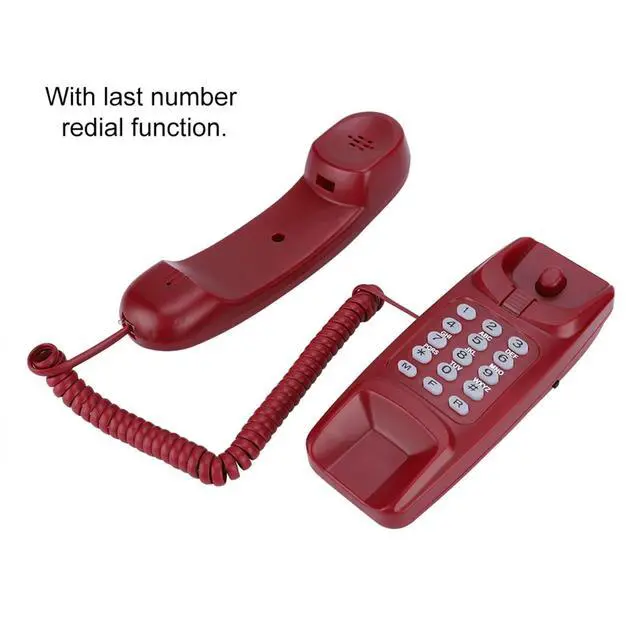 Corded Phone Wall Mount, Old Retro Desk Landline Telephone Wired Wall ...