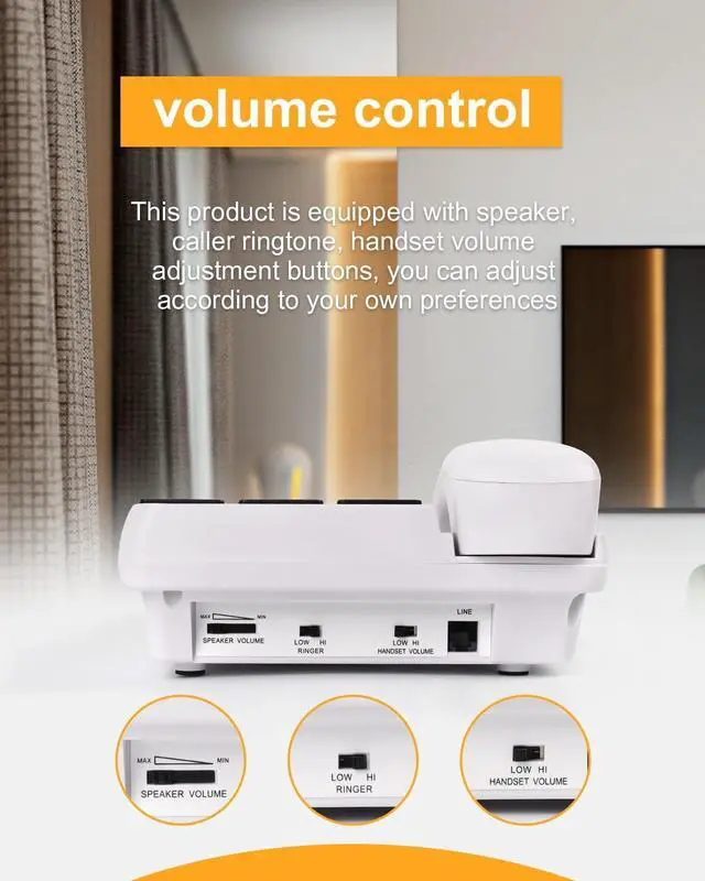 MCHEETA Big Button Phone for Seniors, Large Button Phones for Elderly ...