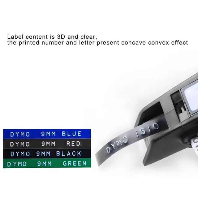 FDIT Embossing Label Maker Clear Number Letter One Hand Operation ABS ...