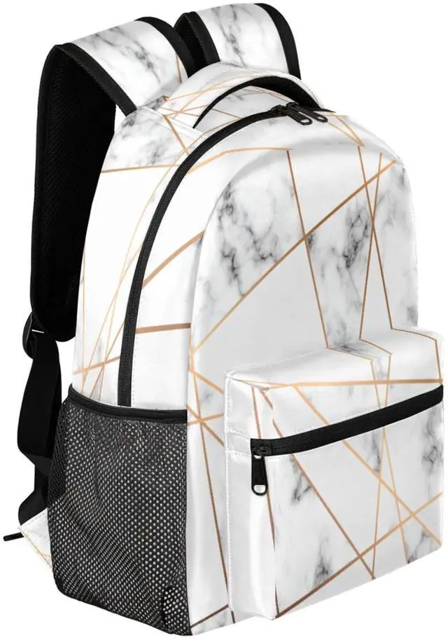 Pardick Backpacks Boys Girls, Abstract Marble Stone Geometric ...