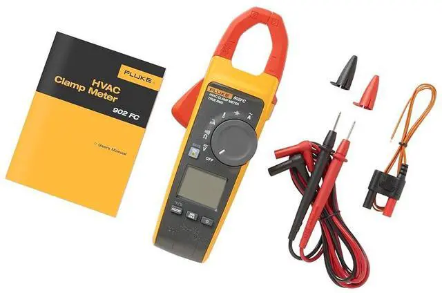 Fluke 902 FC Compact Clamp Meter True RMS HVAC Multimeter 600A DC ...