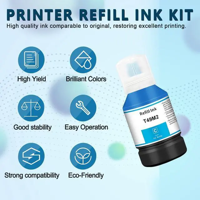 KSUMEI T49M Sublimation Refll Ink & S2101 Maintenance Box T49M1 T49M2 ...