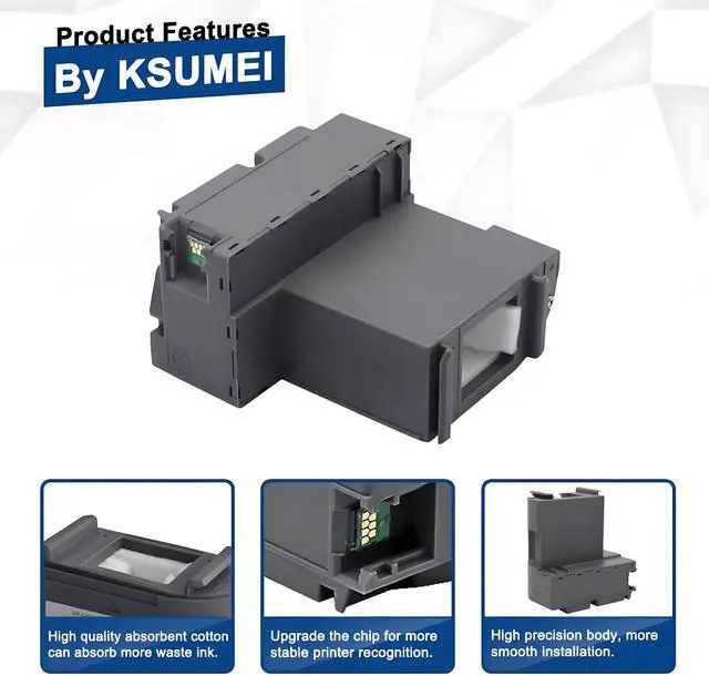 KSUMEI T49M Sublimation Refll Ink & S2101 Maintenance Box T49M1 T49M2 ...