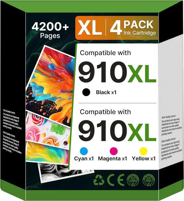 910XL Ink Cartridges for HP Printers Replacement for HP 910XL Ink ...