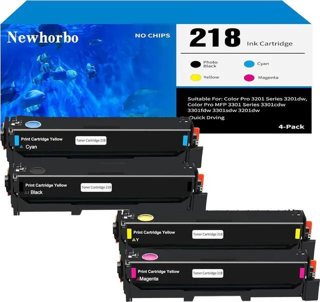218X 218A Toner Cartridge (No Chip) Compatible Replacement for HP Color ...