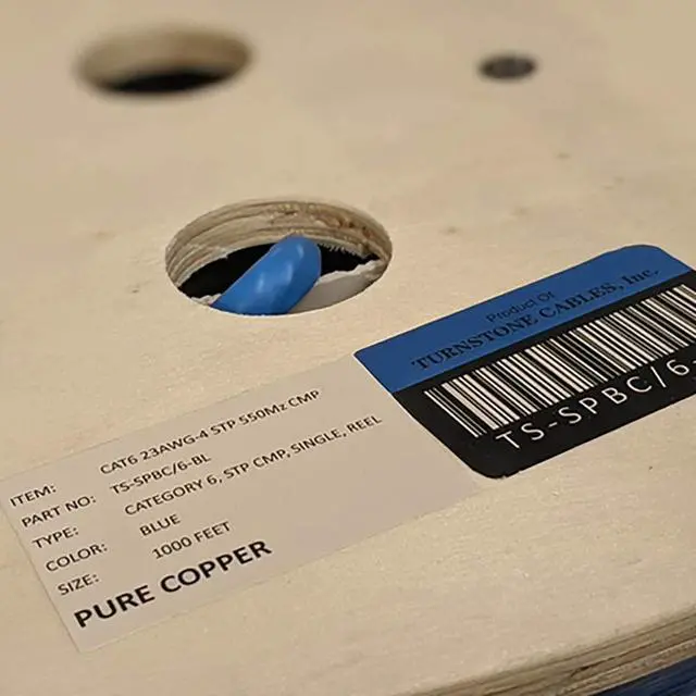 TSCables | Cat6 Plenum Shielded (CMP) Overall Foil Shield (F/UTP ...