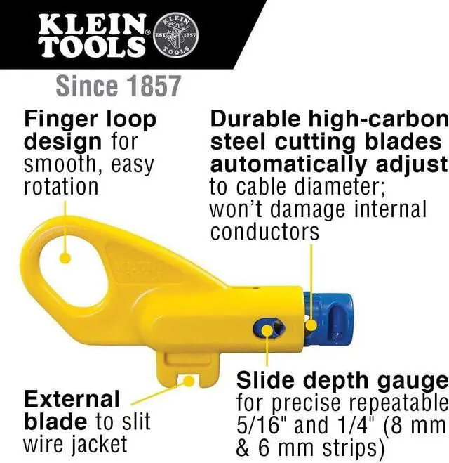 Klein Tools VDV826-703 Pass-Thru Modular Data Plug, RJ45 CAT6, Gold ...