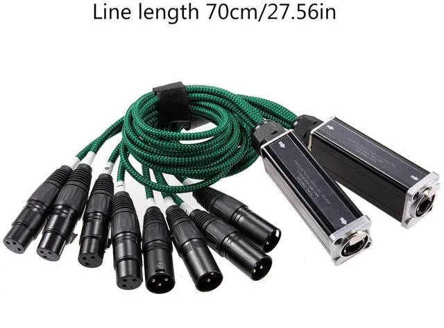 4Channel 3Pin Snake Multi Net Snake Receiver to Single Cable 4 Channel ...