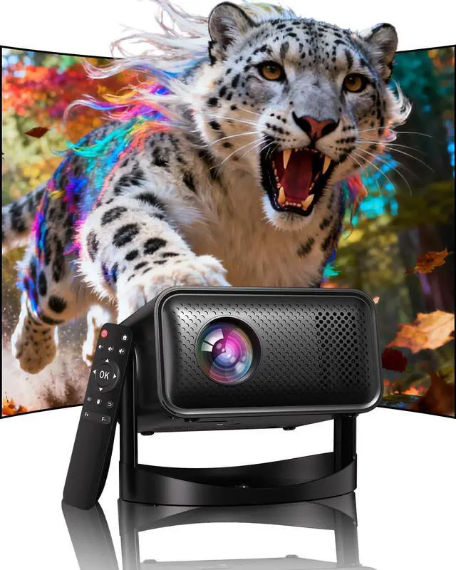 Smart Projector with WiFi and Bluetooth, UCOCARE Mini Portable ...