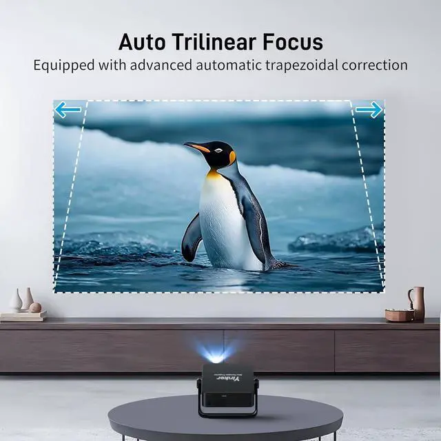 Mini Projector with WiFi 6 and Bluetooth 5.2, 500 ANSI Portable Movie ...