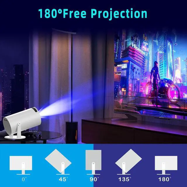 2025 Projector With Wifi And Bluetooth, Portable Mini Projector ...