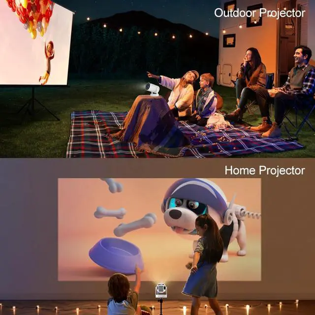 Mini Portable Projector, Smart HD 4K Projector with WiFi 6, BT 5.0 ...