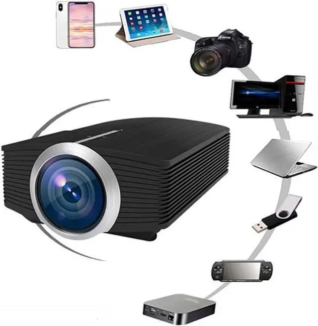 Projector, 1080P Portable Projector, Video Home Theater Projector for ...
