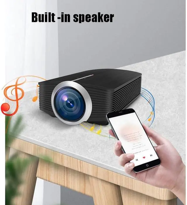 Projector, 1080P Portable Projector, Video Home Theater Projector for ...