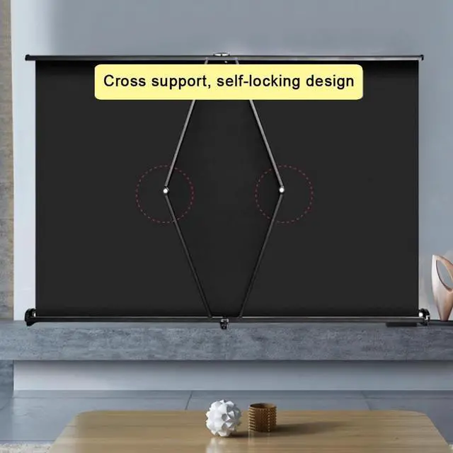 Table Top Projection Screen Portable Retractable Projector Screen 20 ...