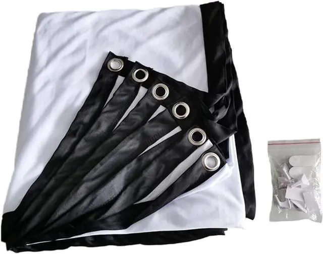 Projector Screen 150 Inch 16:9 Foldable Anti-Crease Portable Projection ...