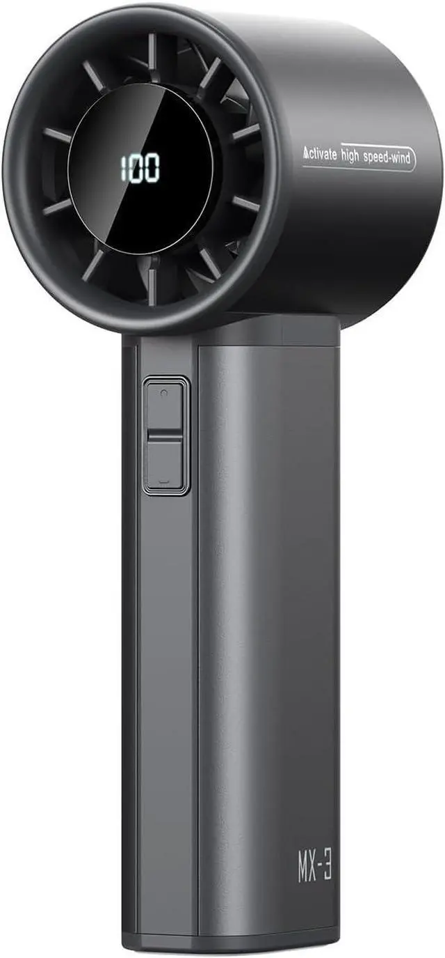 Portable Handheld Turbo Fan, 100 Speeds Adjustable Mini Personal Fan ...