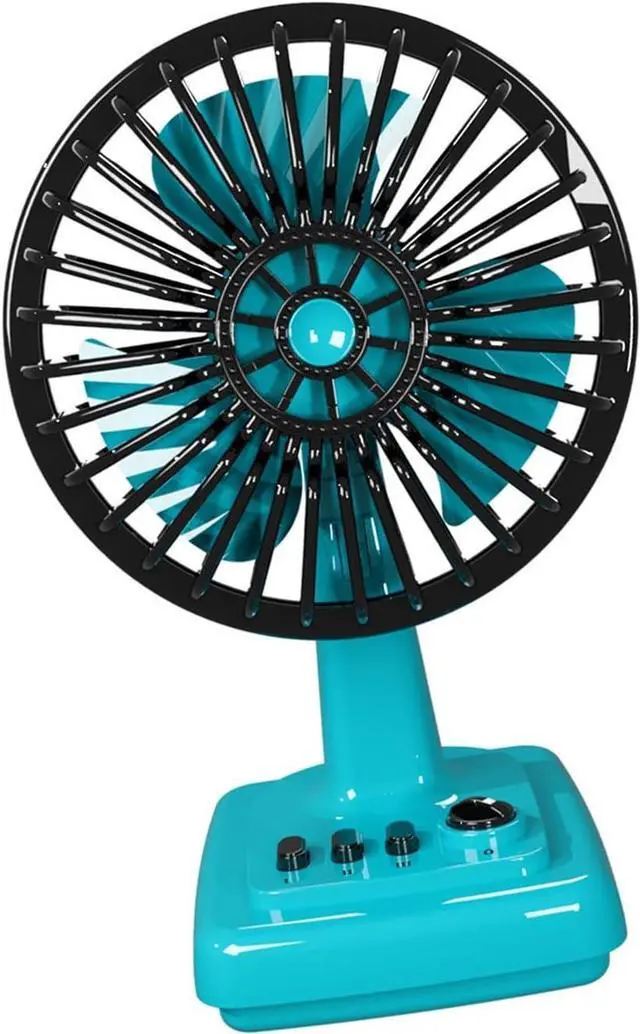 Mini Desk Fan Air Cooling Retro Design Portable Personal Fan for Home ...