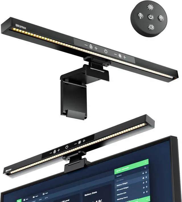 Monitor Light Bar with Remote Control, USB Computer Monitor Lamp, Eye ...