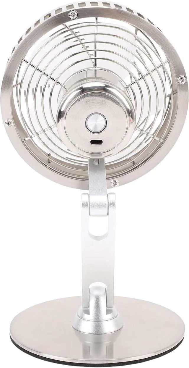 GLOGLOW USB Desk Fan, 3 Speed Adjustable, Quiet Metal Retro Design, 360 ...