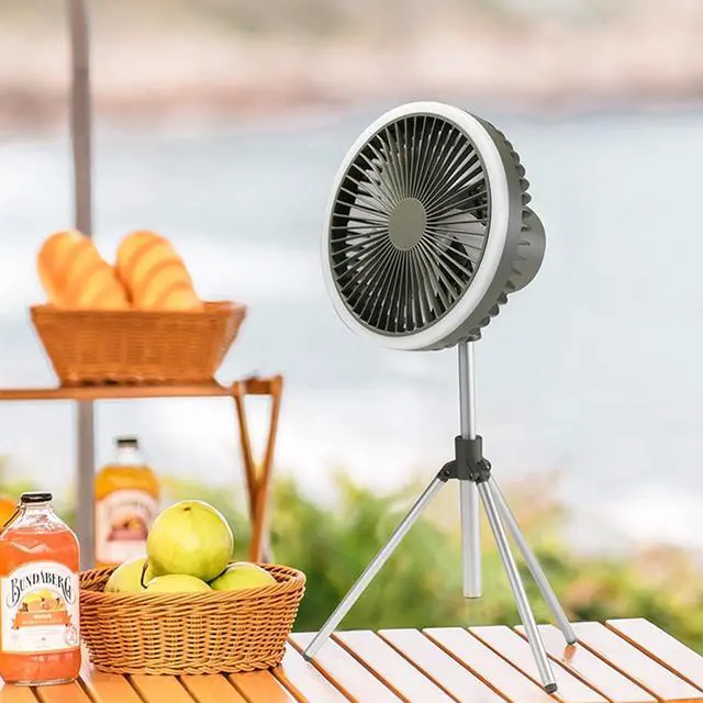 Desk Fan 10000mAh USB Rechargeable Battery Portable with Remote Control ...