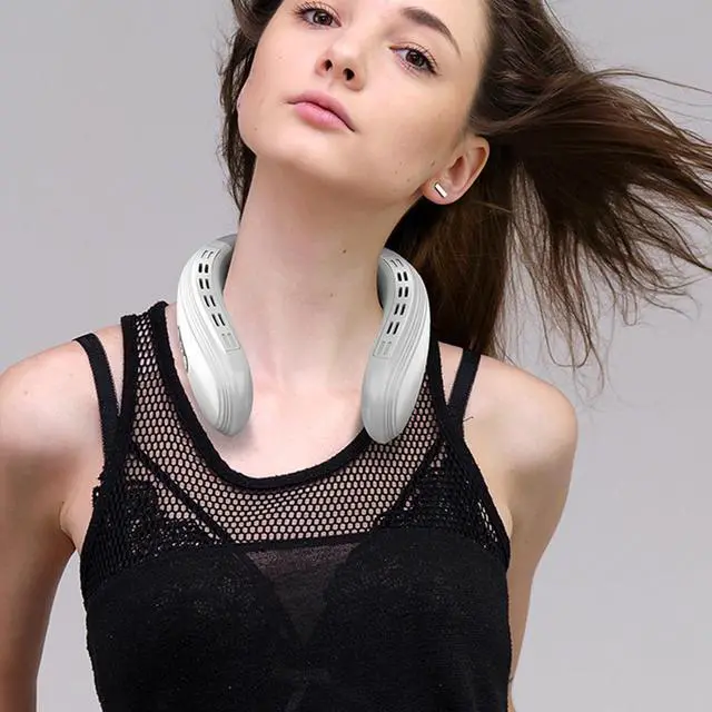 Wearable Fan Back 3 Speed Cooling Fan Bladeless Portable Quiet Air ...