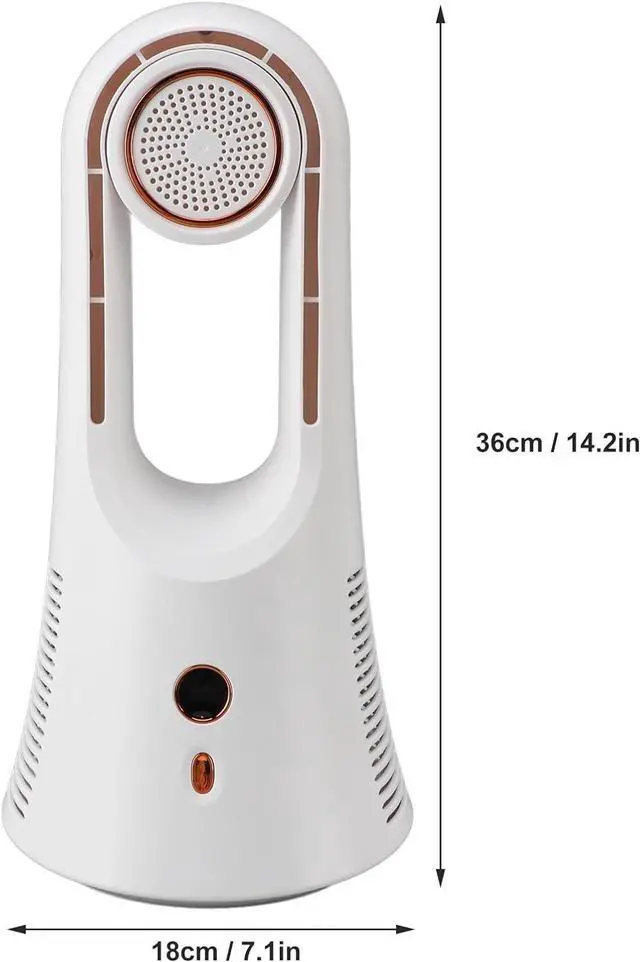 Desk less Fan, Small Desktop Fan with Di, 6 Speeds Quiet with T, USB Re ...