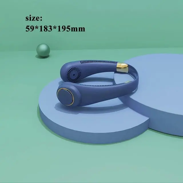 Home 3 Speed Adjustable Neck Fan, USB Rechargeable Bladeless Fan, USB ...