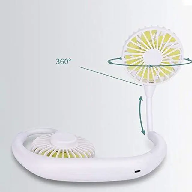 Lazy Hanging Neck Fan, Mini USB Mini Fan, Portable Sports Neck Fan ...