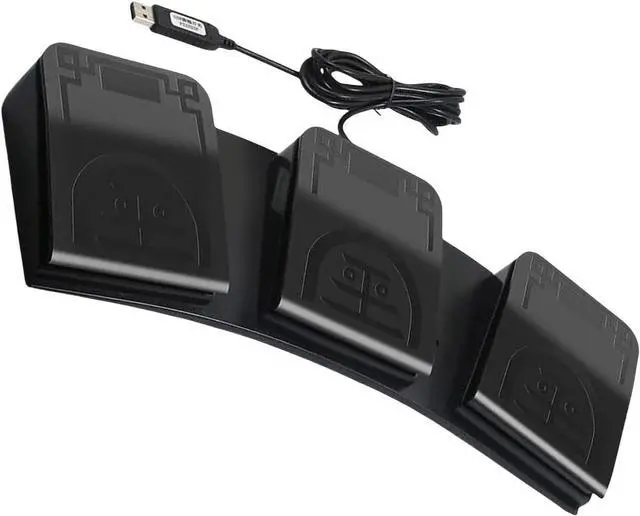 3 USB Foot Pedal Programmable Keyboards Action Commands For Gaming ...
