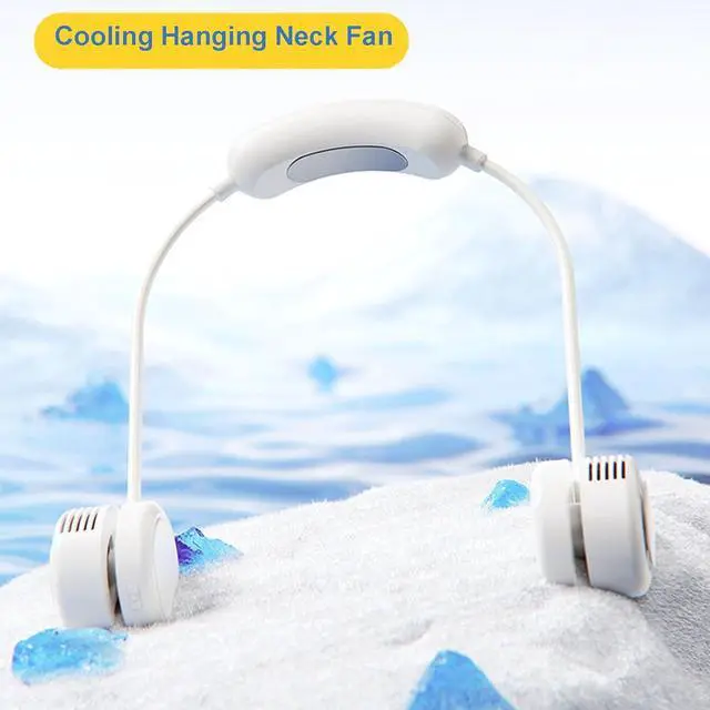 Portable Neck Fan, Rechargeable 3 Speeds Wearable Battery Operated ...