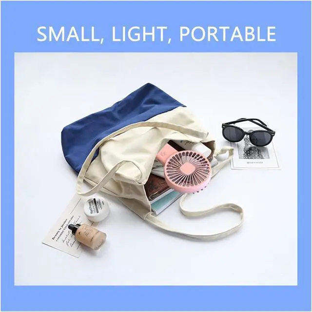 Portable USB Chargeable Mini Fan Handheld Fans With Base Summer Outdoor ...