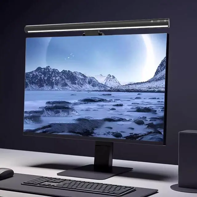 Touch Control Computer Monitor Lamp with Timer 5 Color Temperatures ...