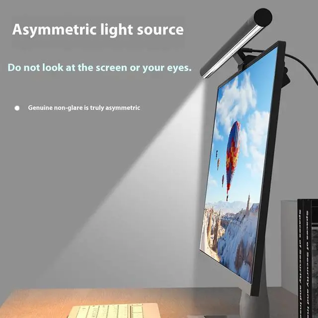 Touch Control Computer Monitor Lamp with Timer 5 Color Temperatures ...