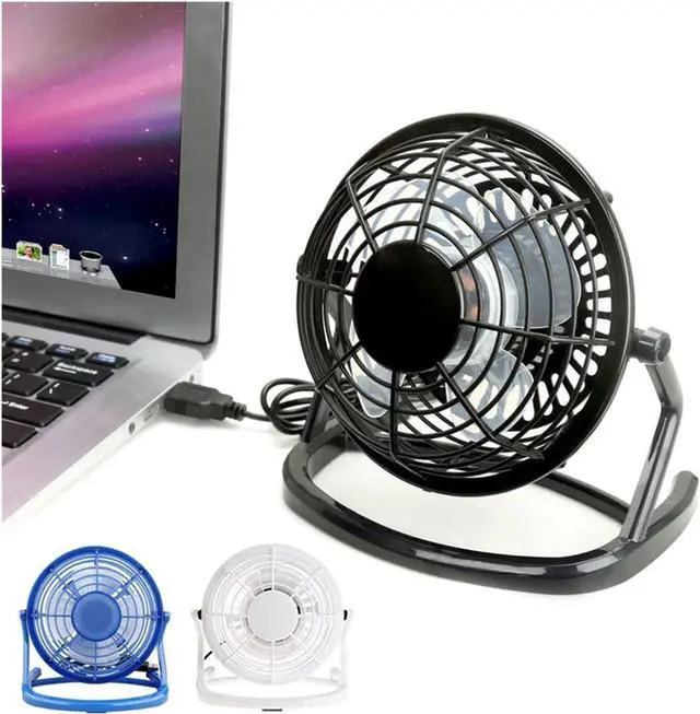 Universal USB Silent Fan For Office Home PC Summer Cooling Rotatable ...