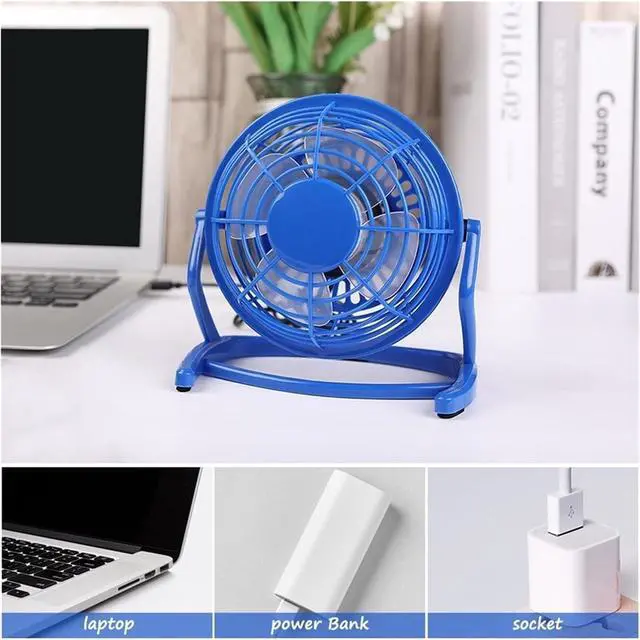 Universal USB Silent Fan For Office Home PC Summer Cooling Rotatable ...
