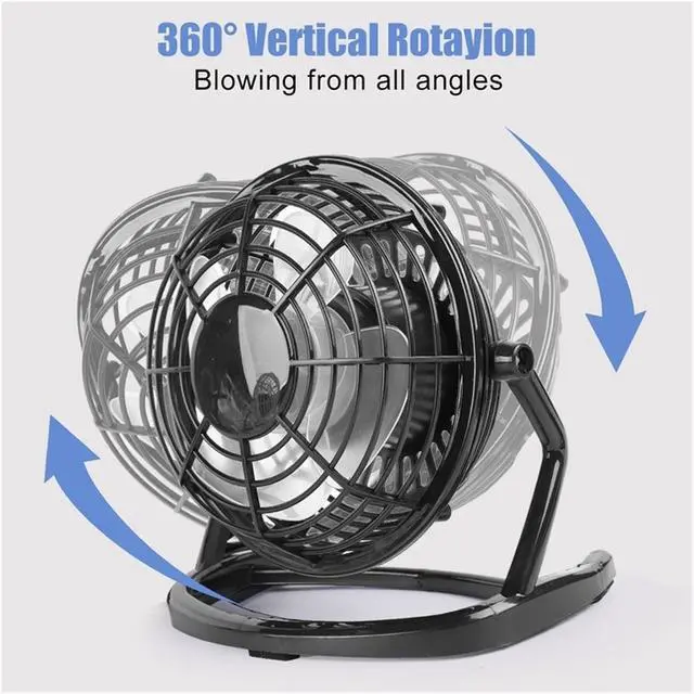 Universal USB Silent Fan For Office Home PC Summer Cooling Rotatable ...