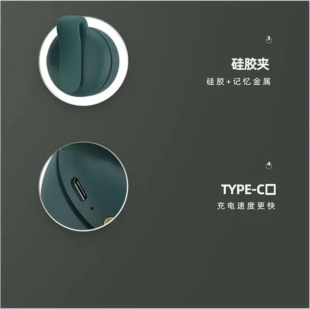 Portable Mini Fan, 360° Adjustable, 3 Speed Settings, USB Rechargeable ...