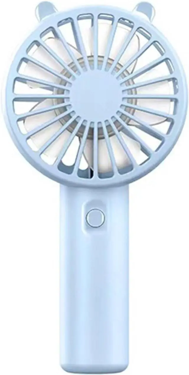 Handheld Fan Portable USB Rechargeable Desk Small Cooling With Base ...