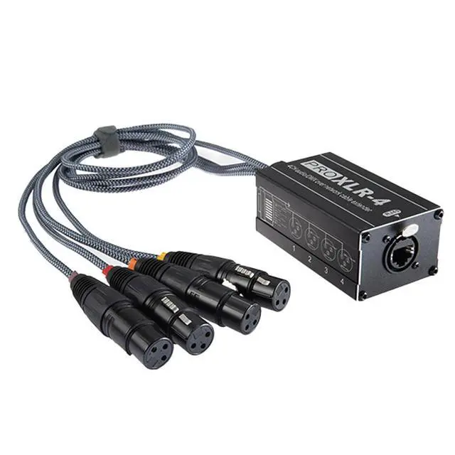 Snake Cable to Cable, 4 Channel 3Pin Multi Networking Snake Receiver ...