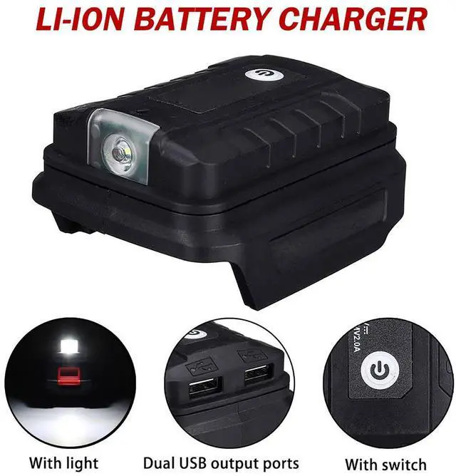 USB Power Charger Adapter Converter For MAKITA 18V Li-ion Battery ...