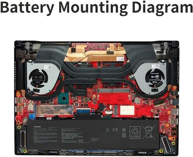 C41N1837 Laptop Battery Replacement for Asus ROG Zephyrus GA502 GA502D ...