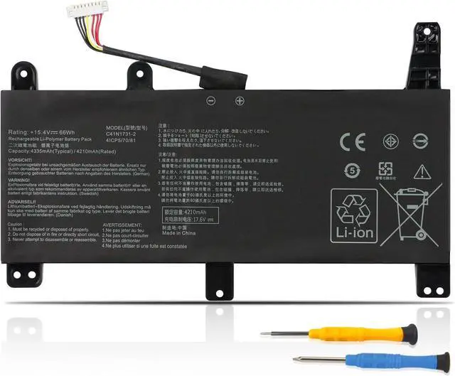 C41N1731-2 Battery for ASUS ROG Strix G15 G512 G512LV G512LU G512LW ...