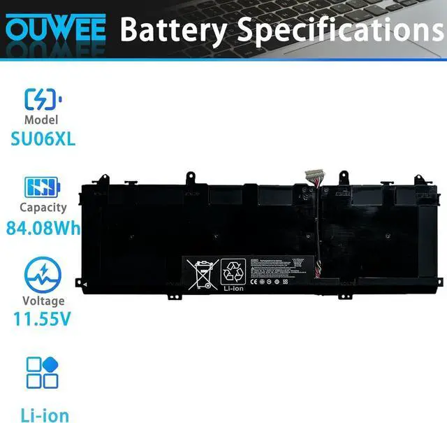 SU06XL Laptop Battery Compatible with HP Spectre X360 15-DF0000 15 ...