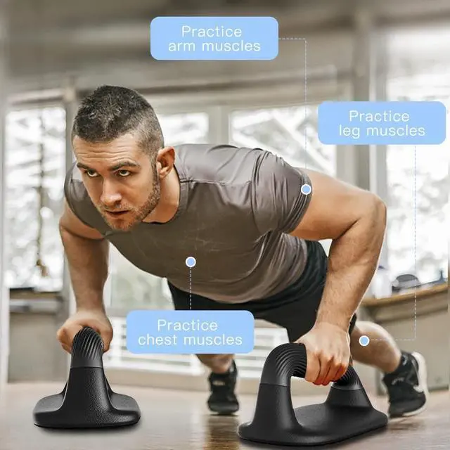 Push Up Bars, Pushup Stands, Anti-Slip Soft Plastic Push Up Handles ...