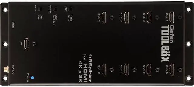 Gefen 4K DCI & ULTRA HD 1:8 HDMI Splitter with Cascading Output (Black ...