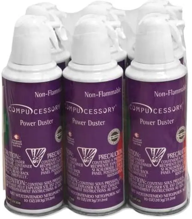 Business Source Power Duster Cleaner Nonflammable 10 oz. Can 6/PK 24310 ...