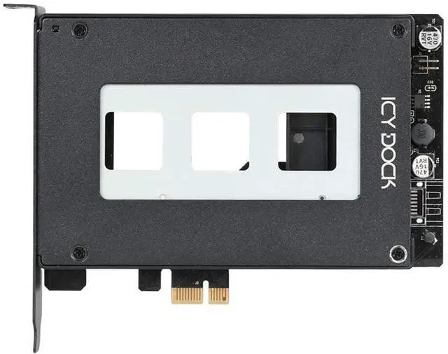 ICY DOCK ToughArmor MB839SP-B SATA Hot Swap Removable Frame for PCIe 2. ...
