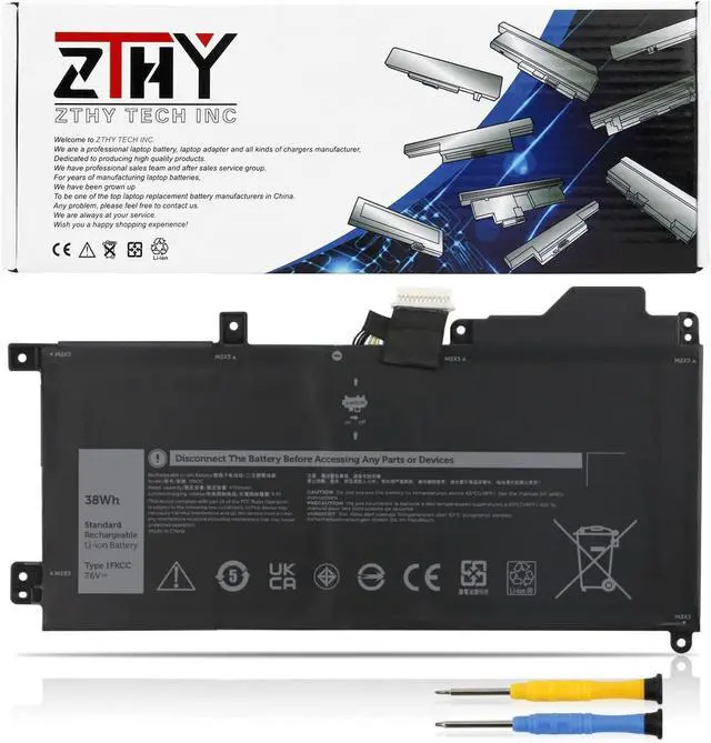 ZTHY 1FKCC Laptop Battery Replacement for Dell Latitude 7200 7210 2-in ...